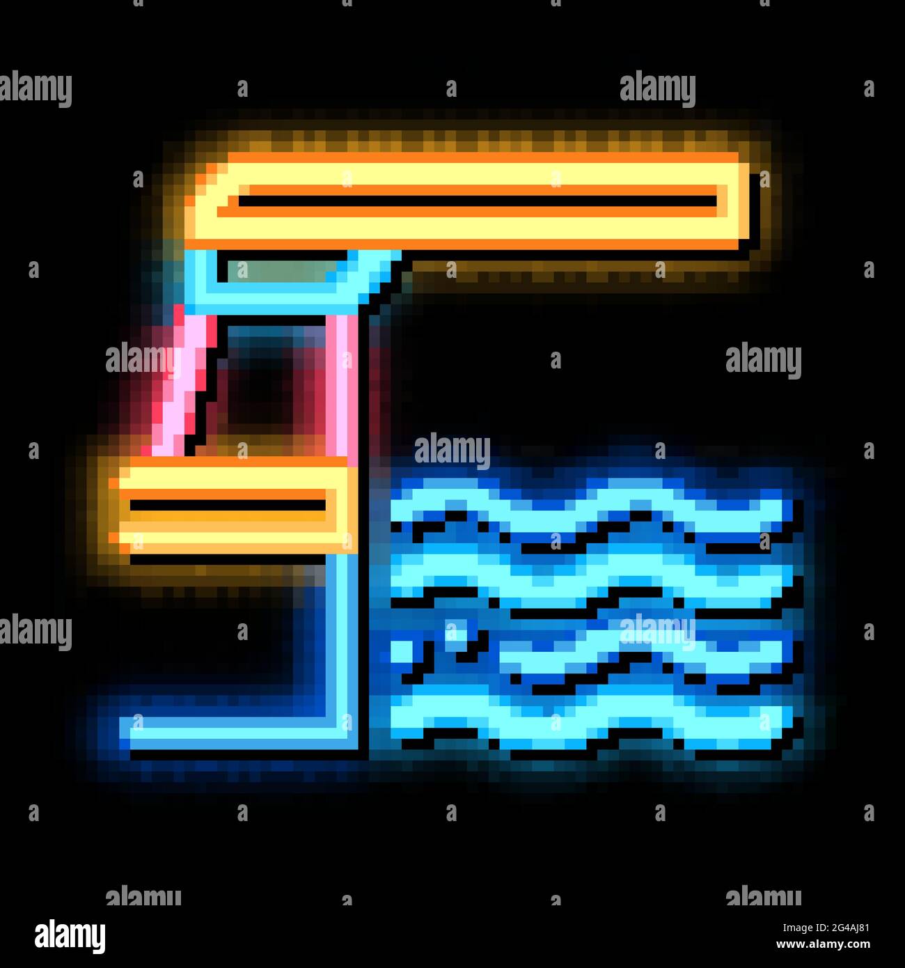 water level meter icon vector outline illustration Stock Vector Image ...