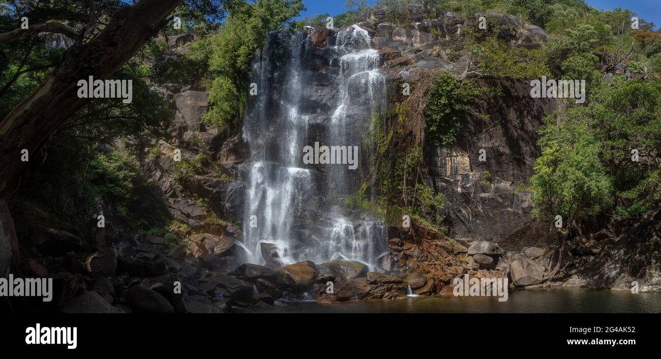 Trevathan Falls is a majestic and isolated fresh water waterfall ...