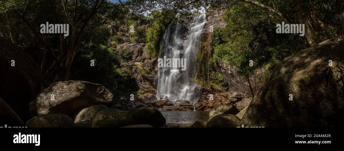 Trevathan Falls is a majestic and isolated fresh water waterfall ...