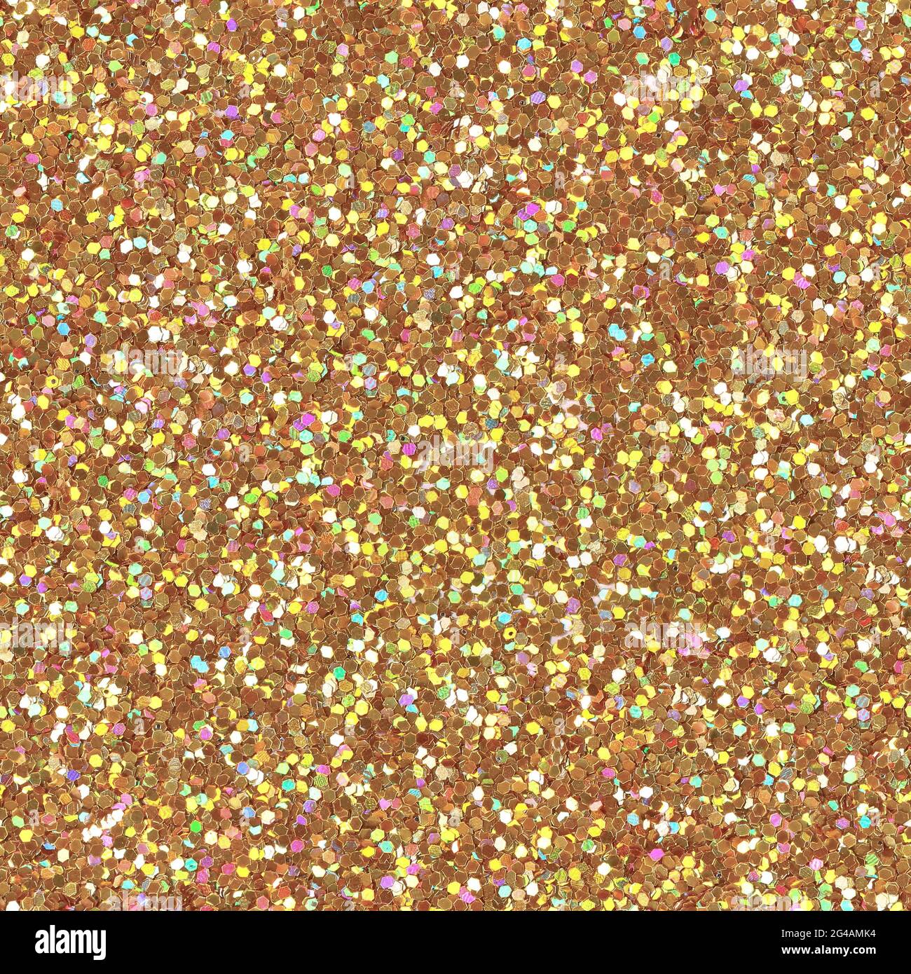 Detailed texture of glittering golden dust surface. Low contrast photo ...