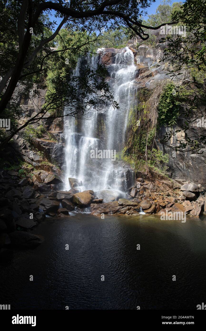 Trevathan Falls is a majestic and isolated fresh water waterfall ...