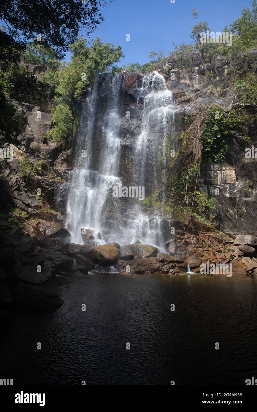 Trevathan Falls is a majestic and isolated fresh water waterfall ...