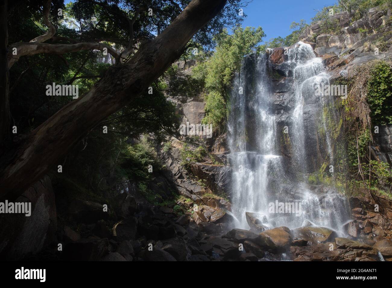 Trevathan Falls is a majestic and isolated fresh water waterfall ...