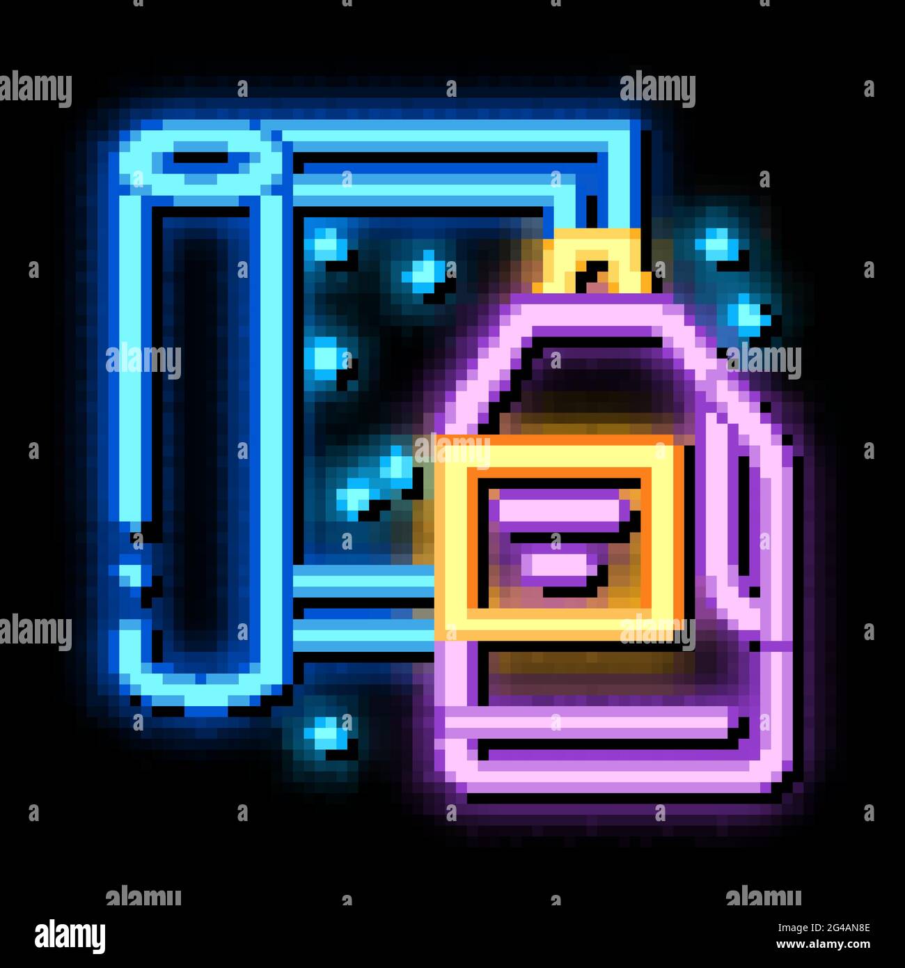 cleaning agent and carpet neon glow icon illustration Stock Vector ...