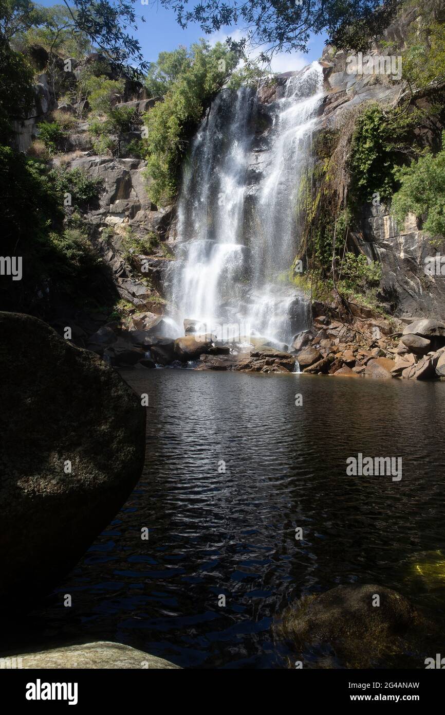 Trevathan Falls is a majestic and isolated fresh water waterfall ...