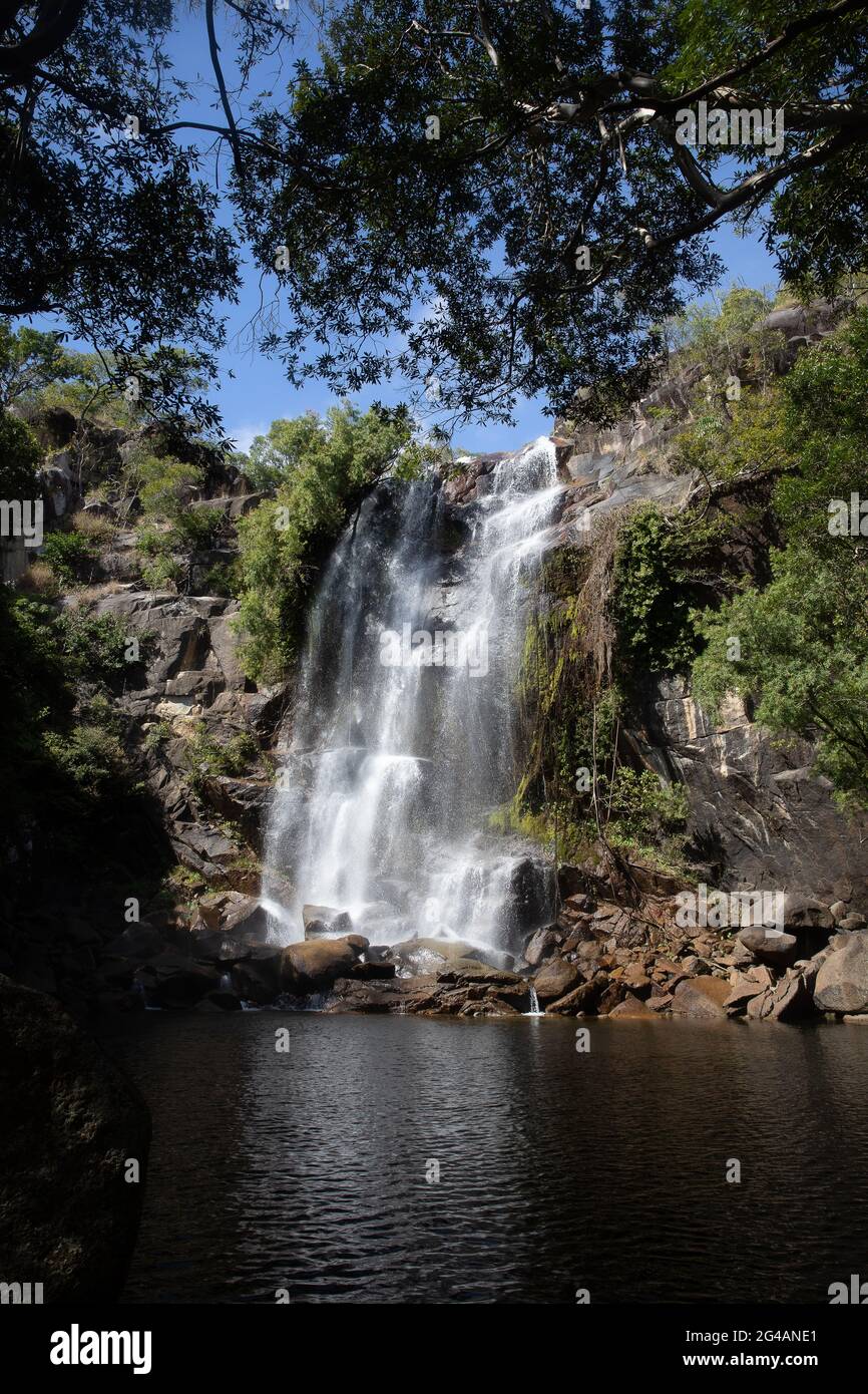 Trevathan Falls is a majestic and isolated fresh water waterfall ...