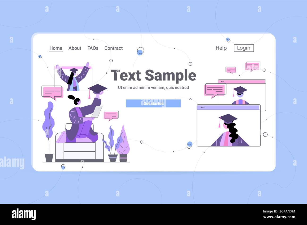 graduated students discussing during video call graduates celebrating ...