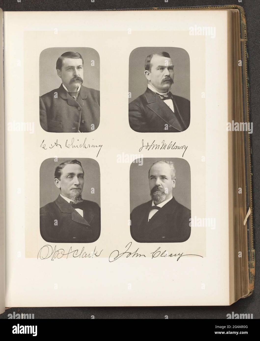 Portraits of four members of the Lower House of the State New York. Top ...
