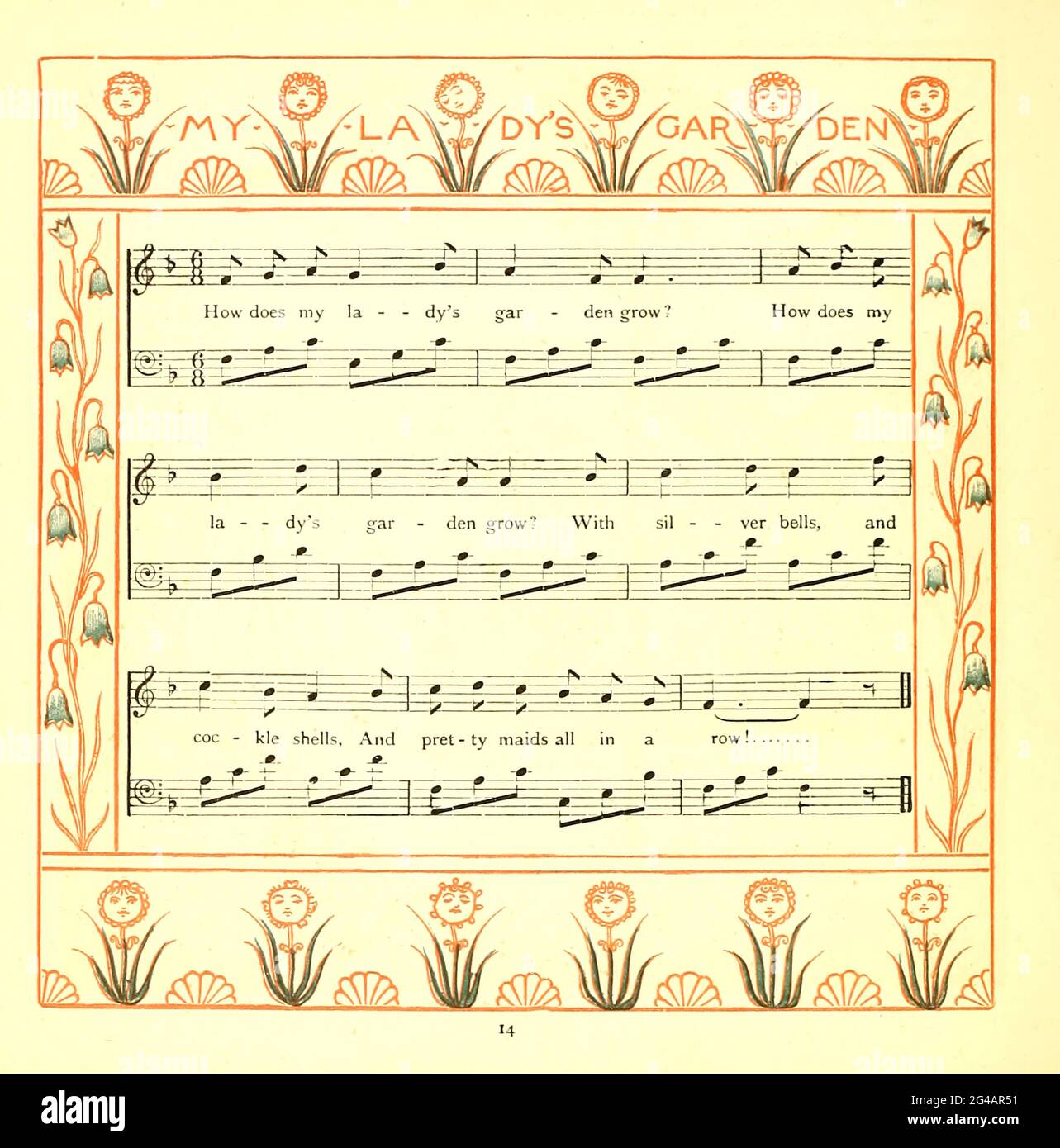 How Does my Lady's Garden Grow / With Silver Bells and cockle Shells ...