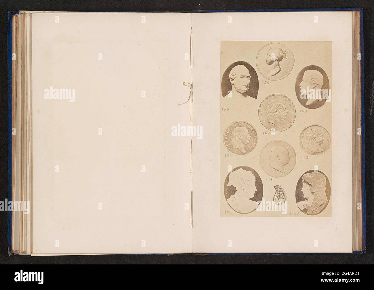 Nine portraits in relief and a Turkish ring Stock Photo - Alamy