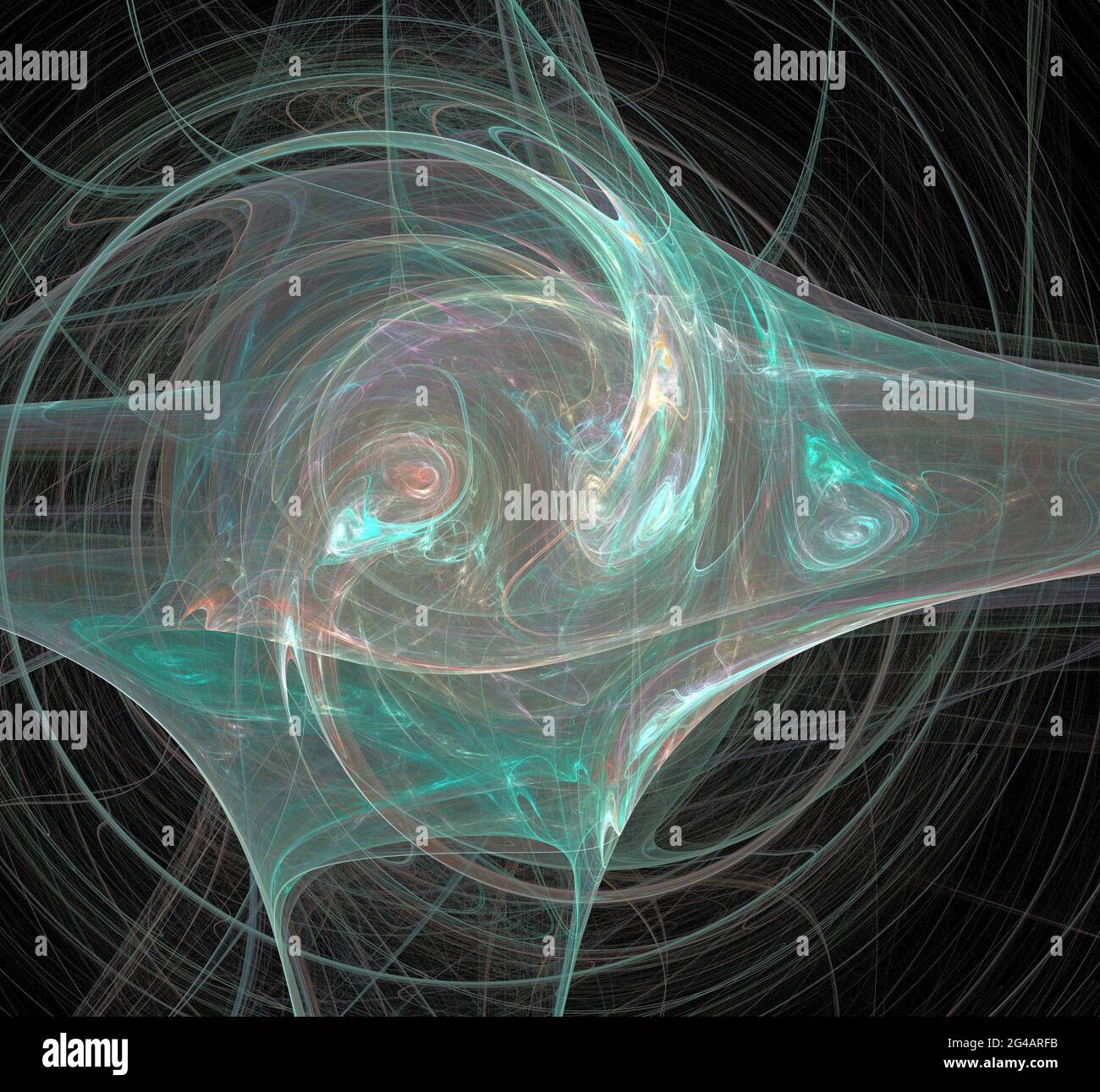image of one Illustration of digital fractal Stock Photo - Alamy
