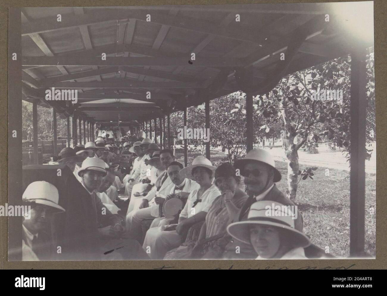 Companion in a train coupe on the noise railway in Suriname; Sitting in ...