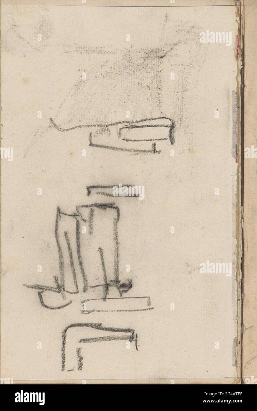 Study sheet with carts. Page 11 From a sketchbook with 19 sheets and 9 ...