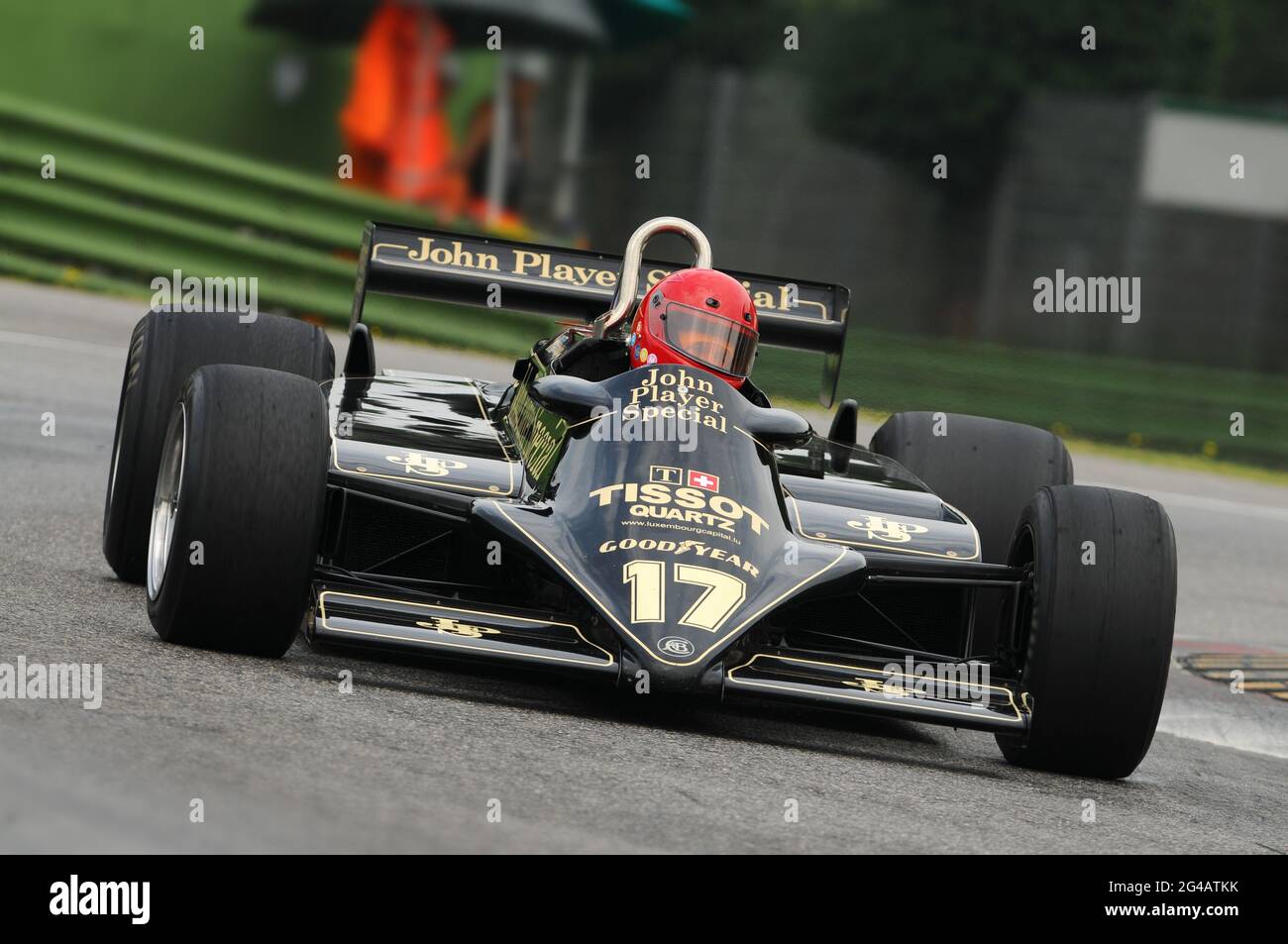 Imola, 6 June 2012: Unknown run on Classic F1 Car 1982 Lotus 87 ex Elio De Angelis - Nigel ...
