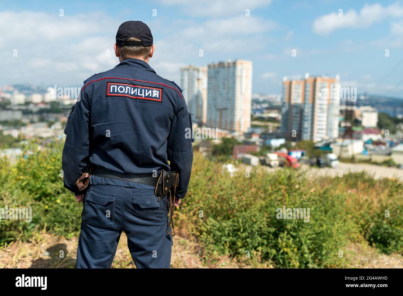 Police officer male smiling hi-res stock photography and images - Alamy