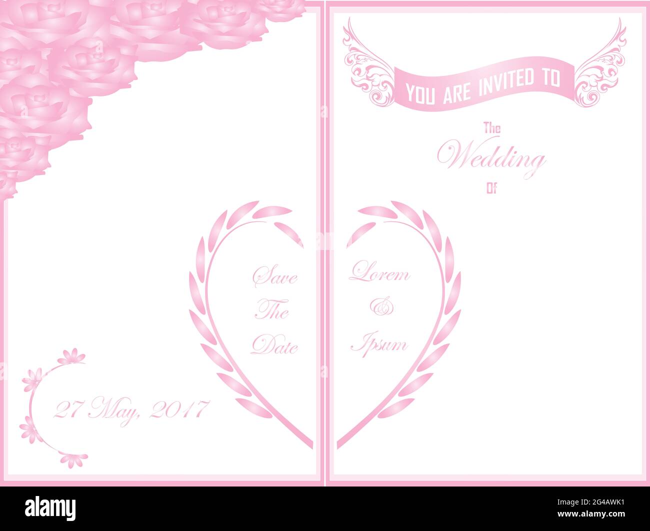 Wedding Invitation card Stock Photo - Alamy