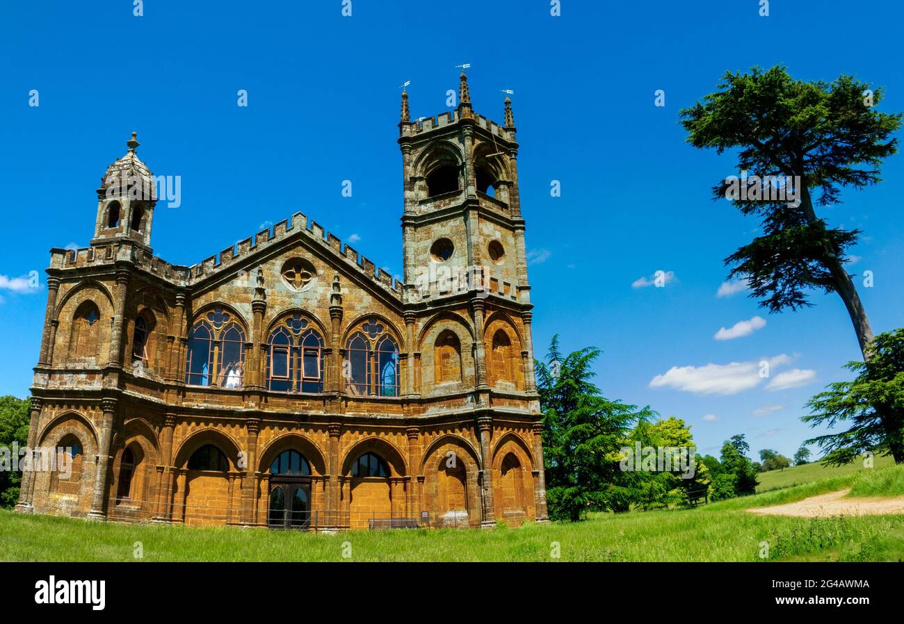 The gothic temple stowe hi-res stock photography and images - Alamy