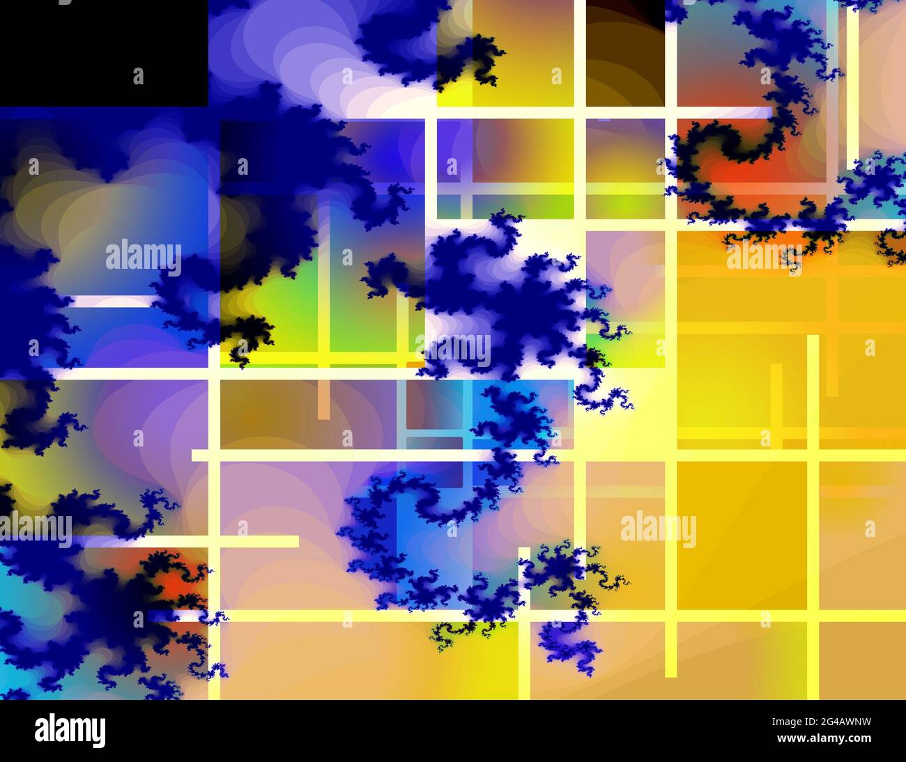 Modern geometric abstract art. 3D rendering Stock Photo - Alamy