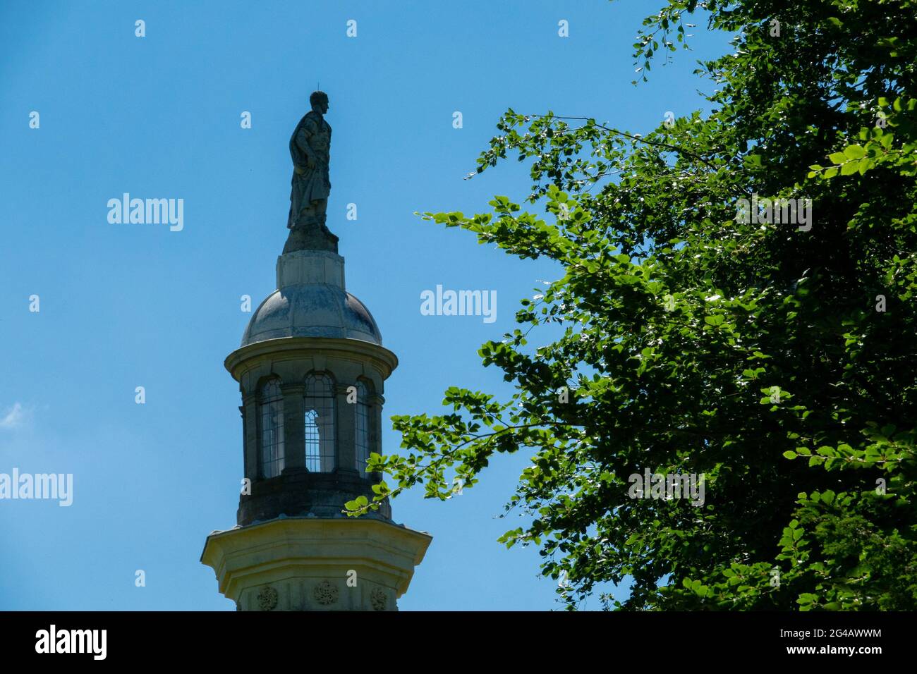Lord Cobham’s Pillar, Stowe Stock Photo - Alamy
