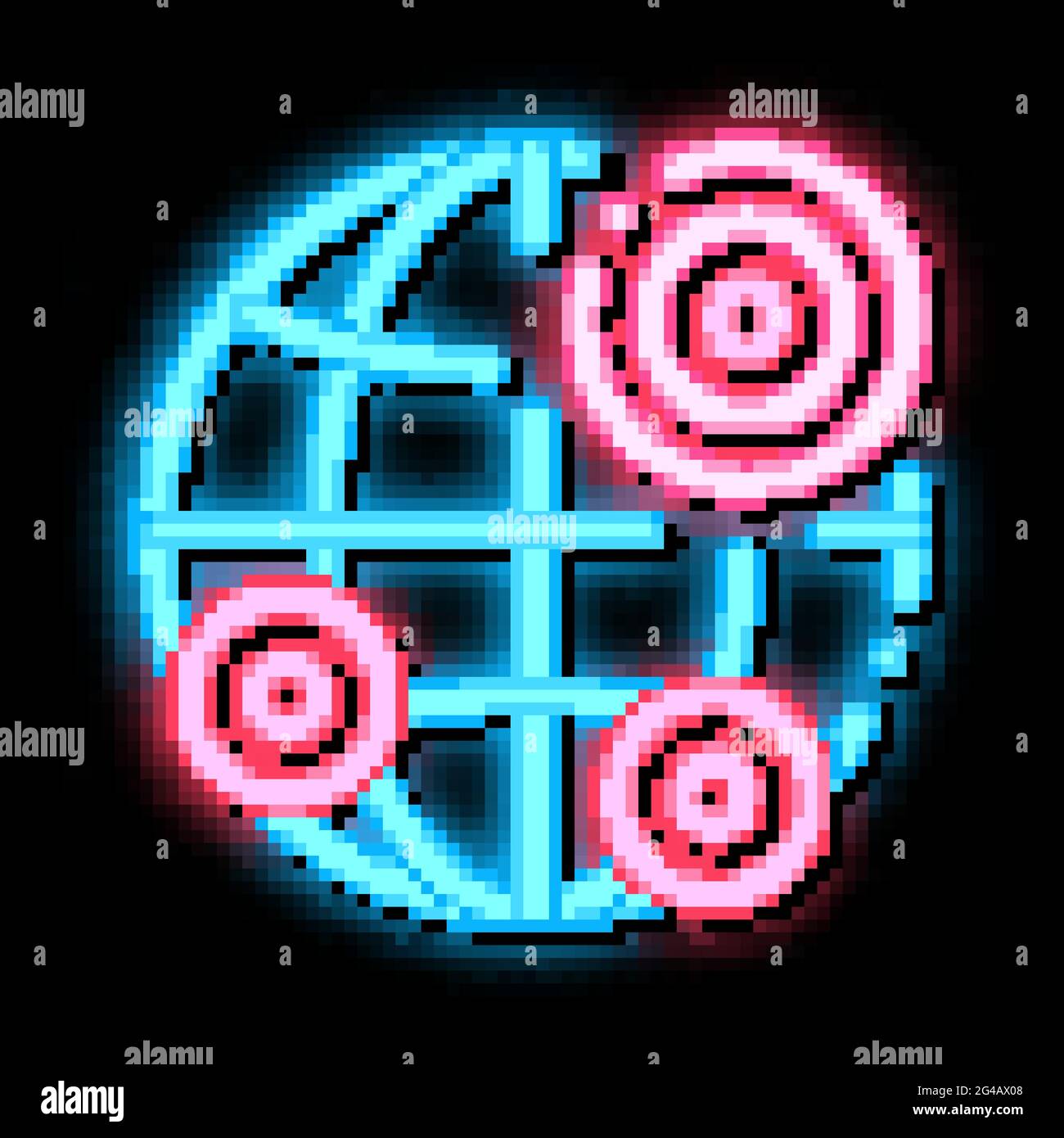 earthquake locations neon glow icon illustration Stock Vector Image ...