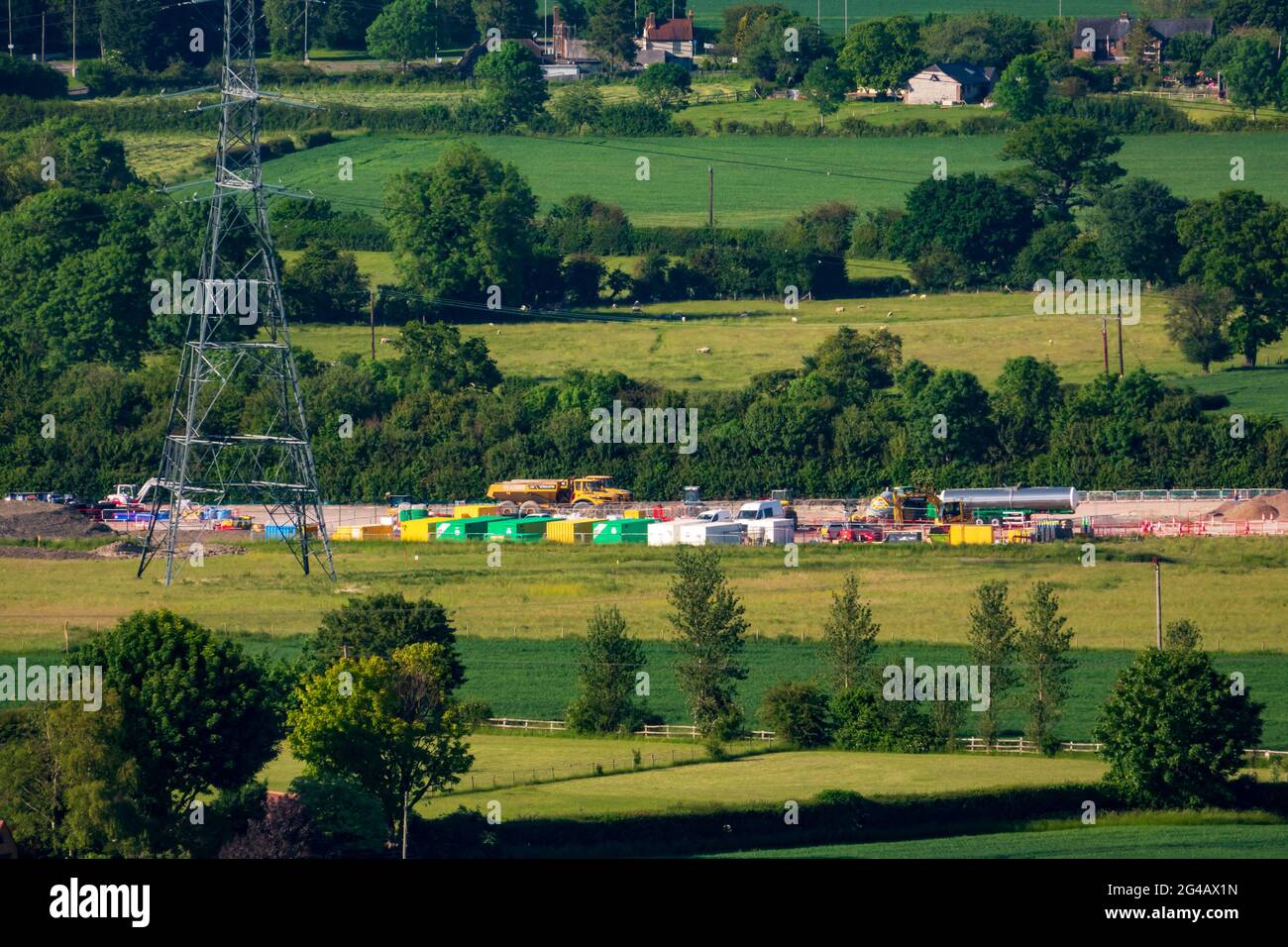 HS2 construction site Stock Photo - Alamy