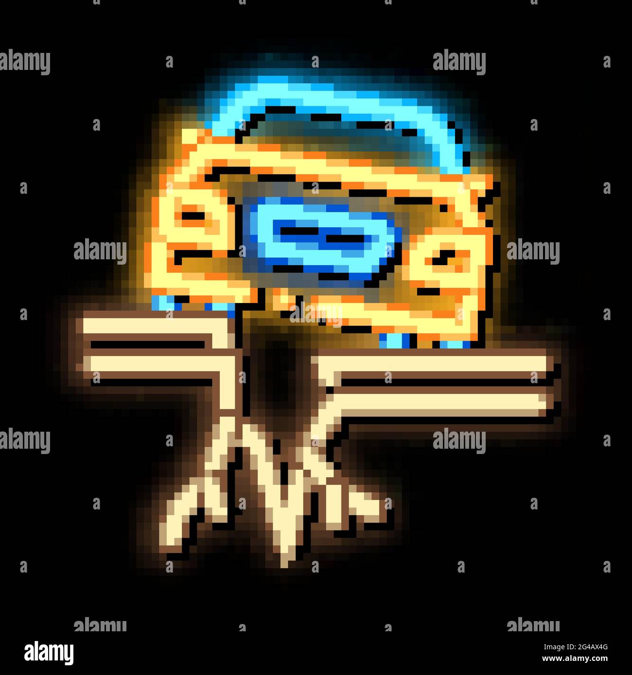 earthquake under car neon glow icon illustration Stock Vector Image ...