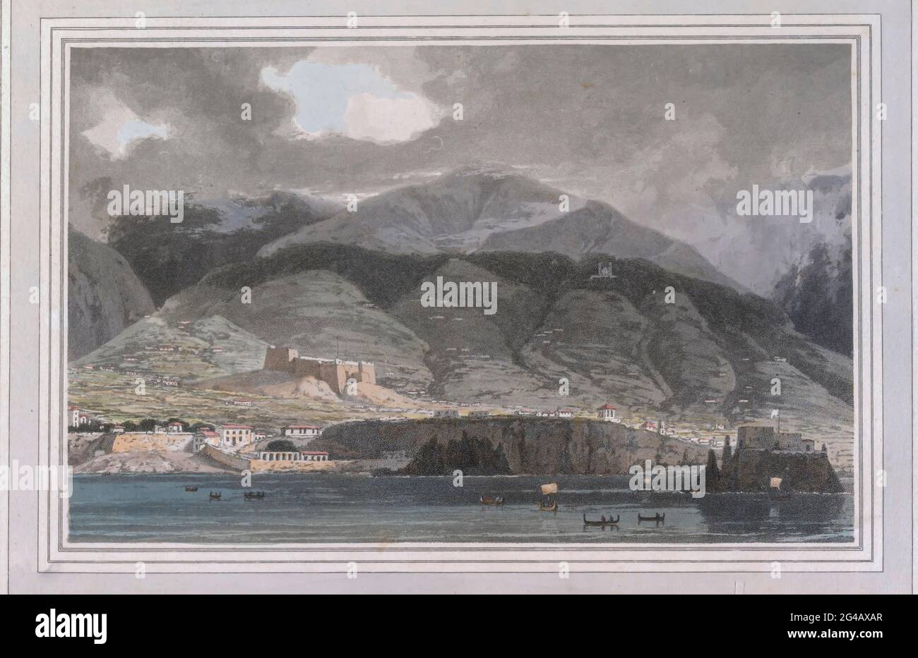 The island of Madeira colour print from the book ' A Picturesque Voyage ...