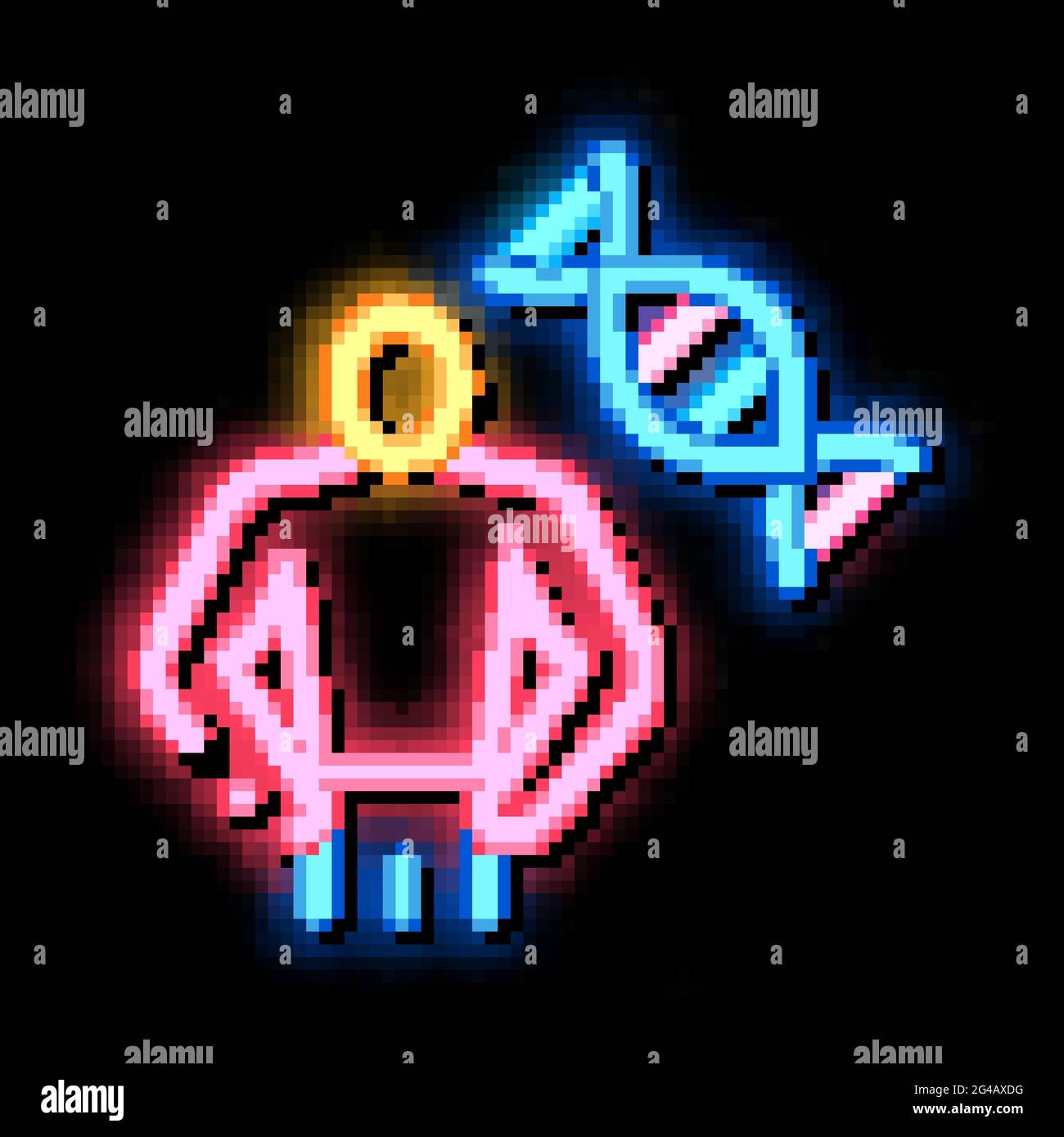 healthy human blood dna neon glow icon illustration Stock Vector Image ...