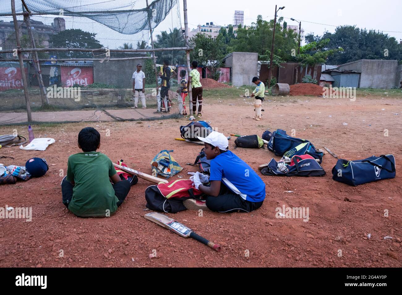 Children cricket nets hi-res stock photography and images - Alamy