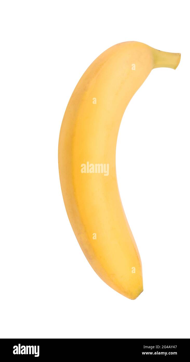 Yellow Banana Isolated Stock Photo - Alamy