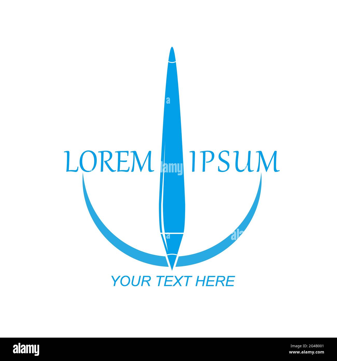 pen logo. Vector illustration for logo, websites, apps, stickers and ...