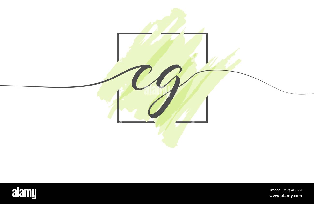 Cg logo handwriting hi-res stock photography and images - Alamy