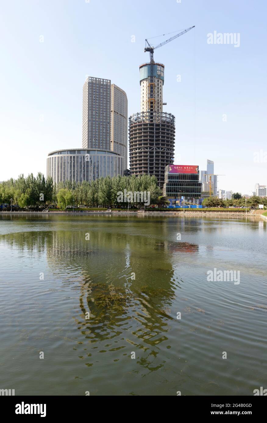 A new skyscraper takes shape in central Shenyang, China Stock Photo - Alamy