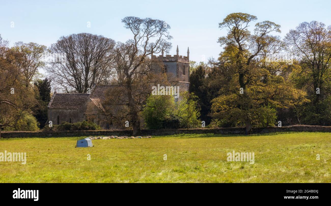 St Mary's Church, Beverston. A Norman church with an original Norman ...