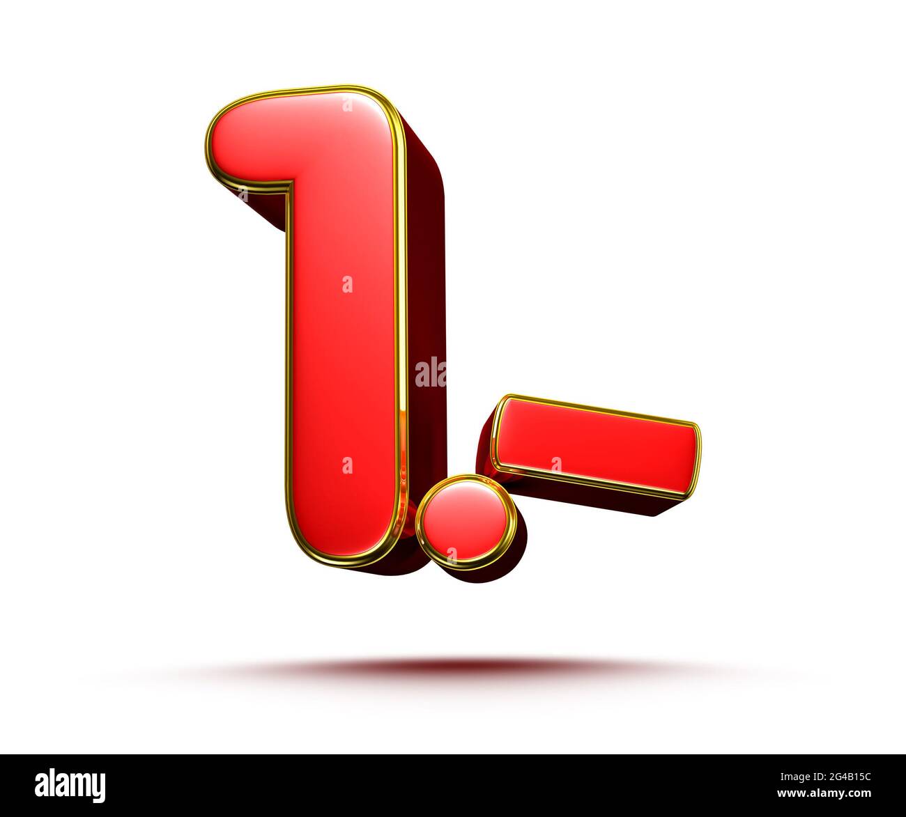 Gold number 1 Cut Out Stock Images & Pictures - Alamy