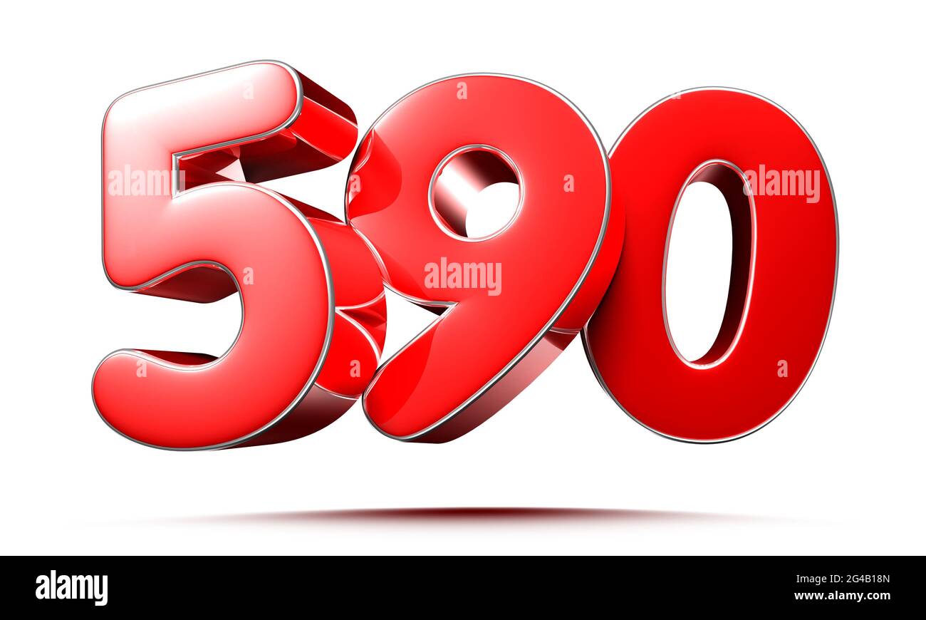 3d number 590 hi-res stock photography and images - Alamy