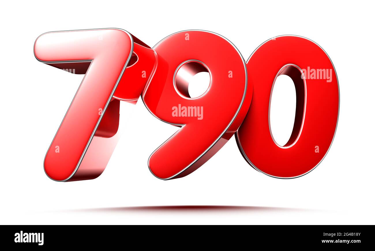 3d number 790 hi-res stock photography and images - Alamy