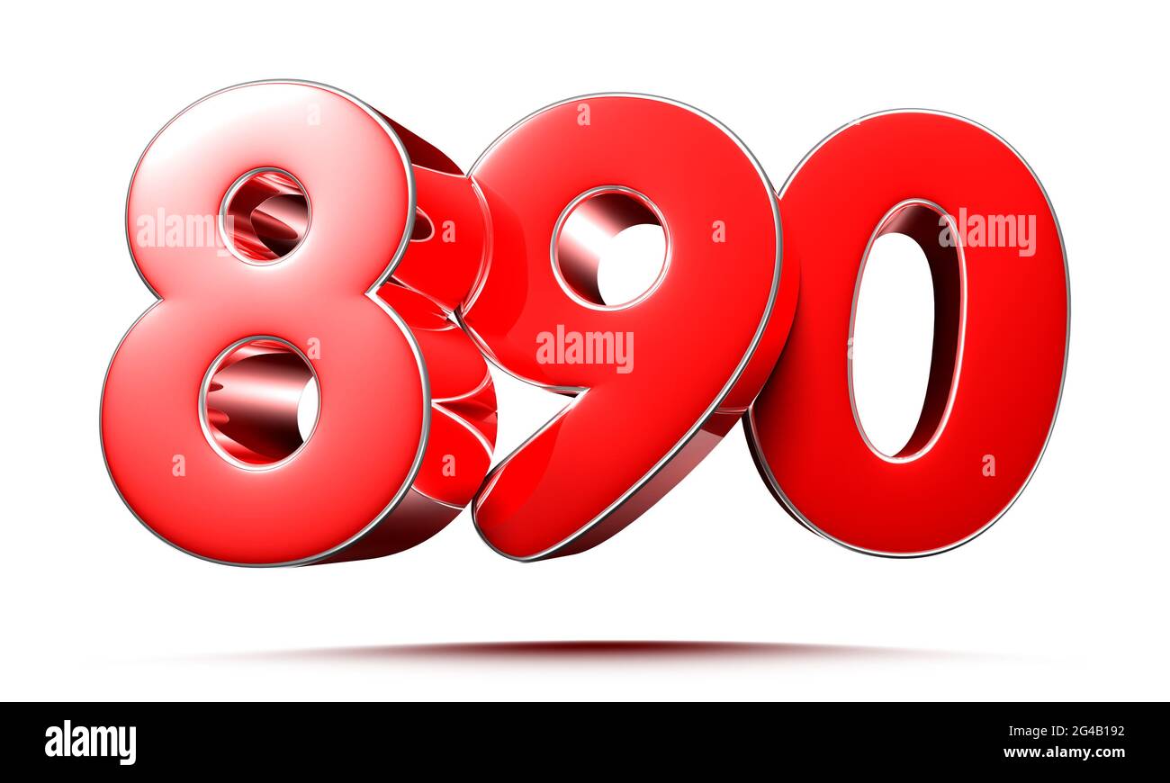 3d number 890 hi-res stock photography and images - Alamy