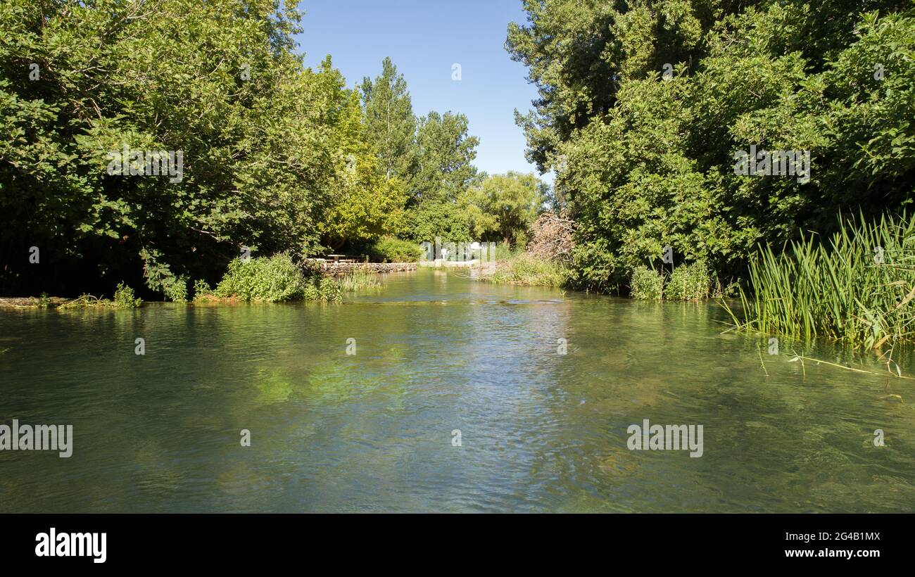 Aerial Photography of the Banias Stream (Banias River or Hermon River ...