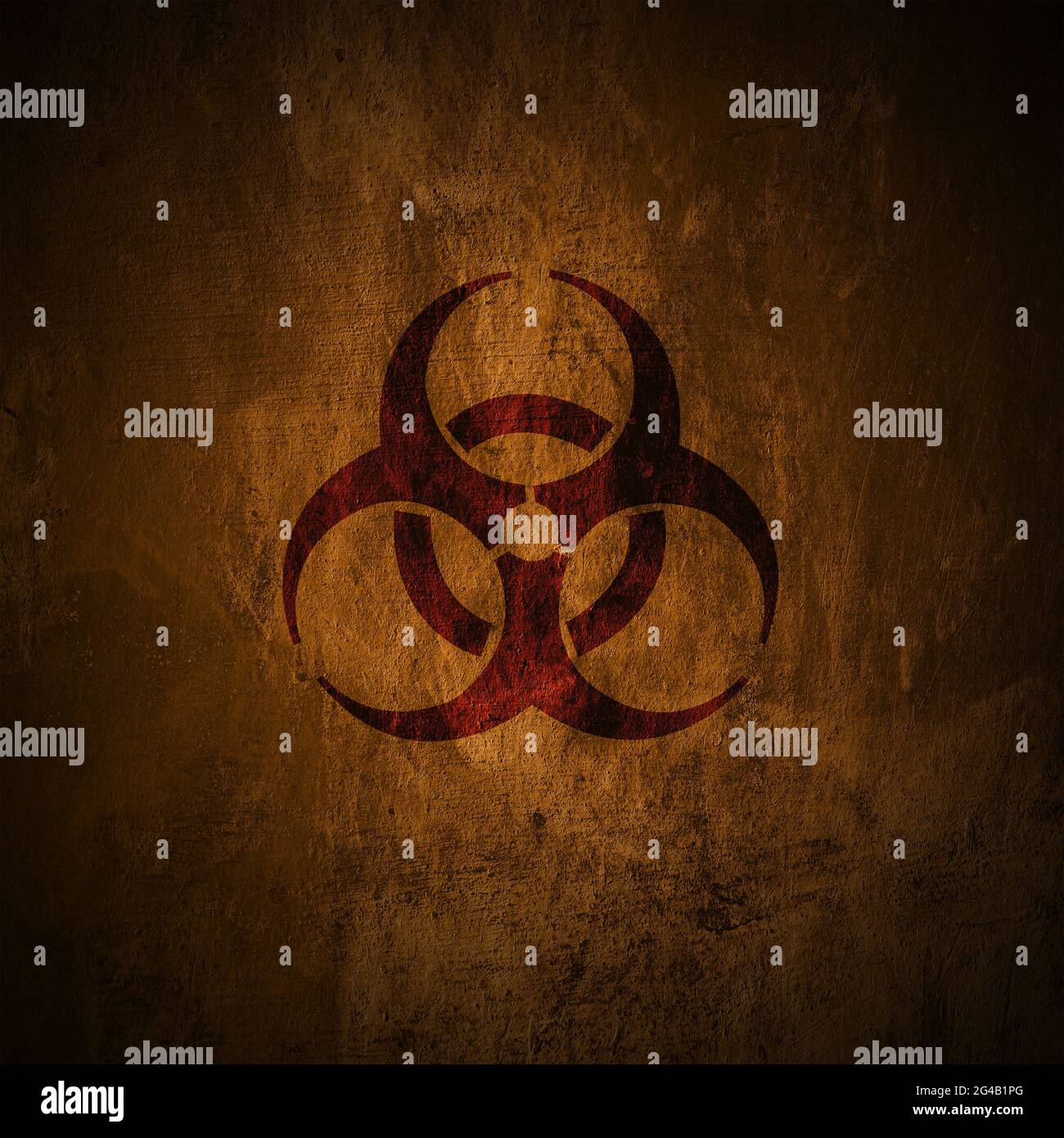 Grunge biohazard symbol. Abstract background Stock Photo - Alamy