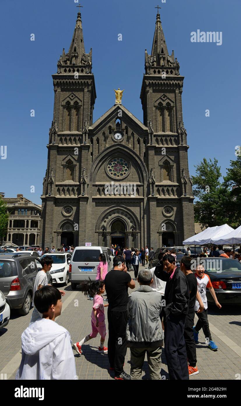Nanguan catholic church in Shenyang was rebuilt in 1912 and is still in ...