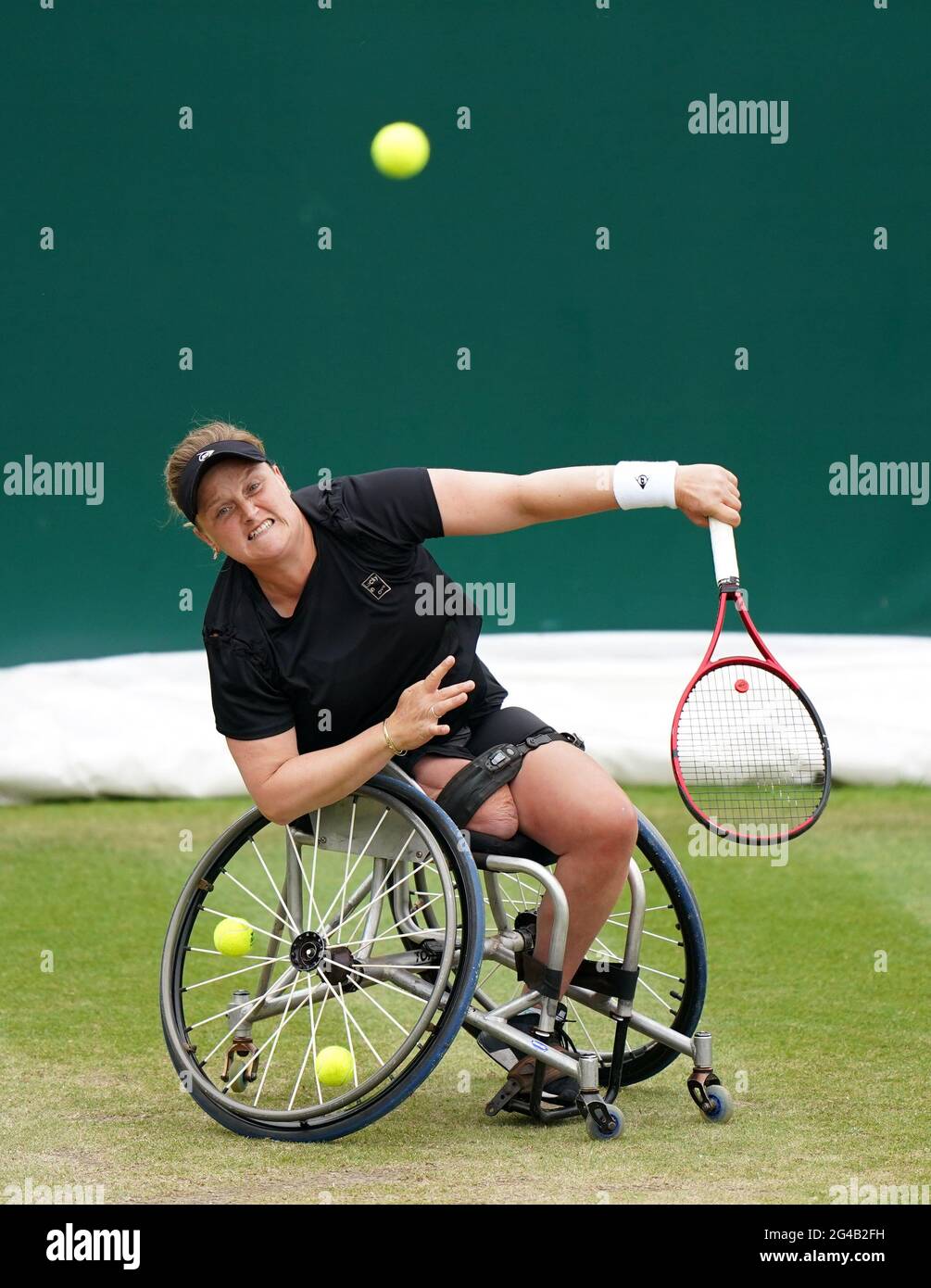 Netherlands' Aniek Van Koot in action against Japan's Yui Kamiji during ...