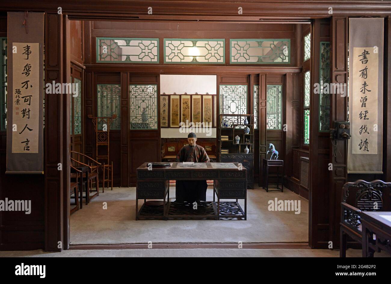 Exhibit at Zhang Xueliang's mansion complex in Shenyang, now a museum ...