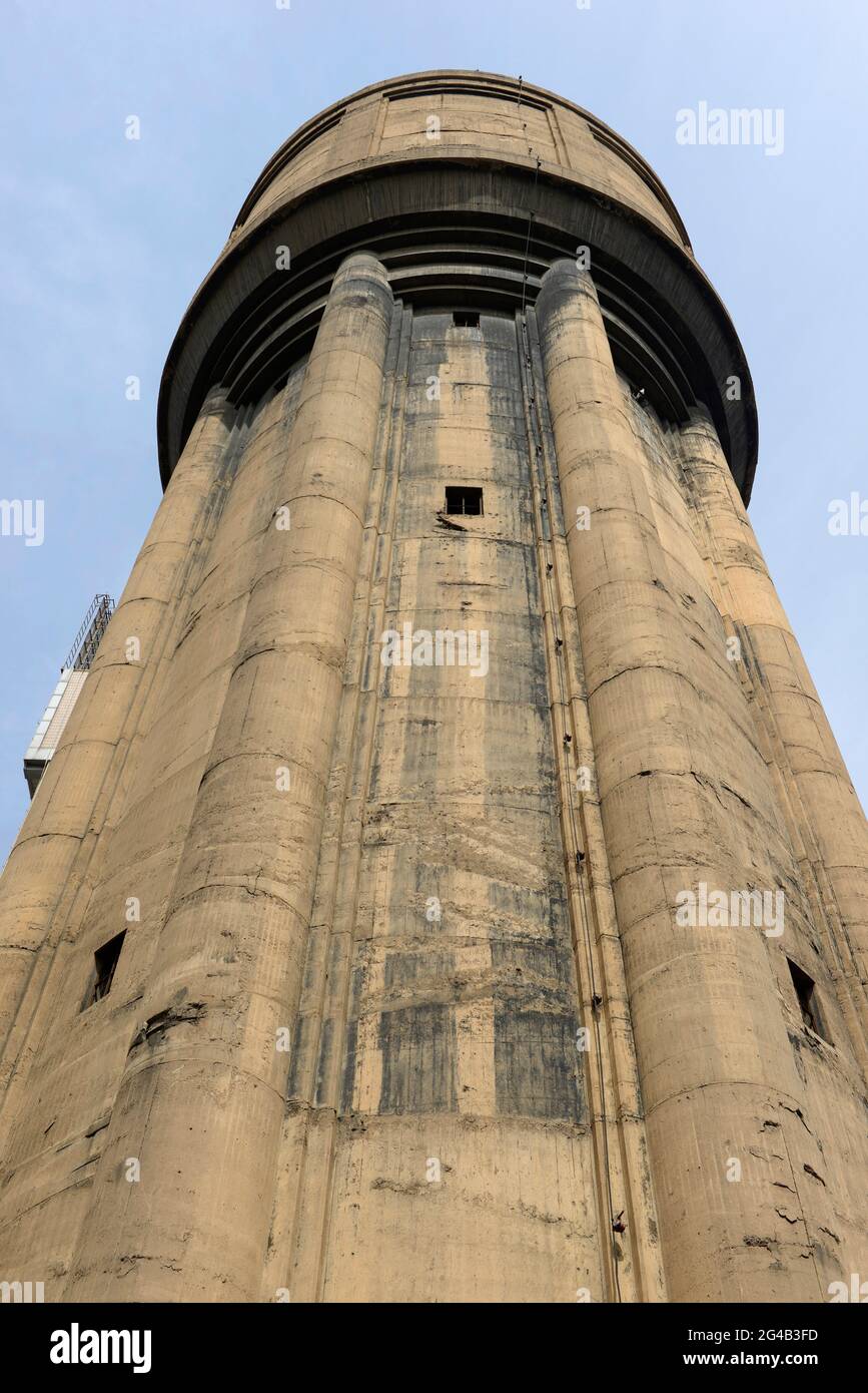 A Japanese occupation-era stone water tower in Shenyang city, China ...