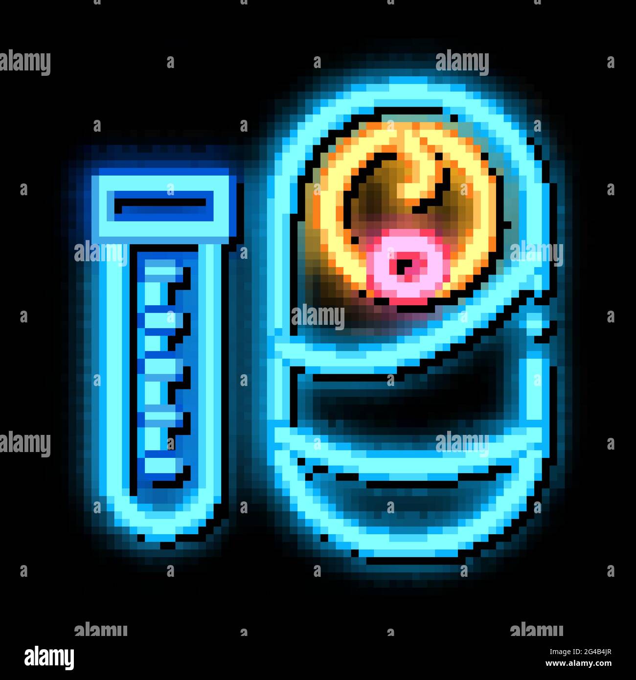 test tube and baby neon glow icon illustration Stock Vector Image & Art ...