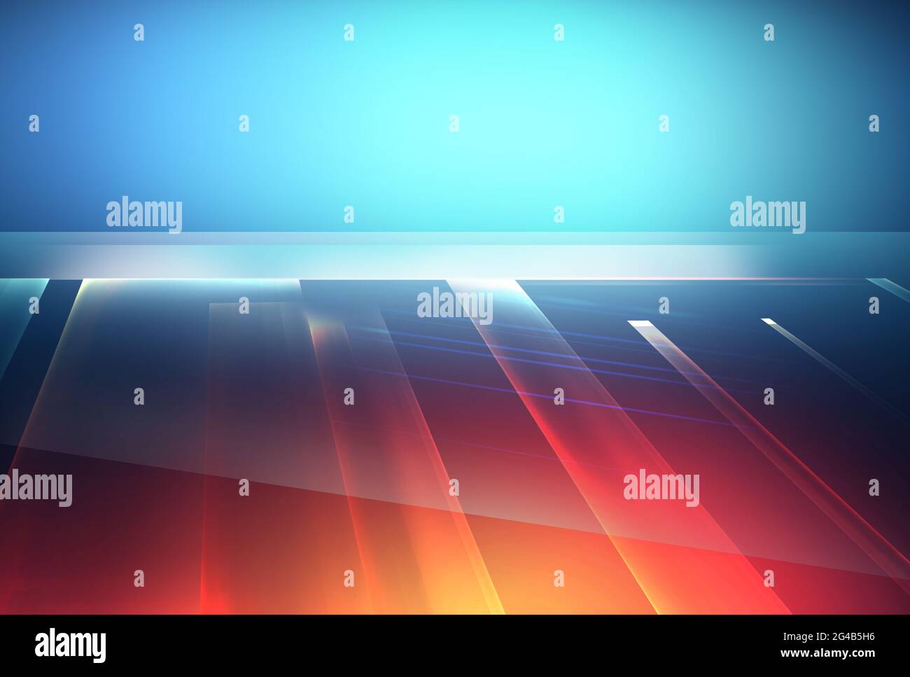 Abstract high technology stage background, backdrop with lines and ...