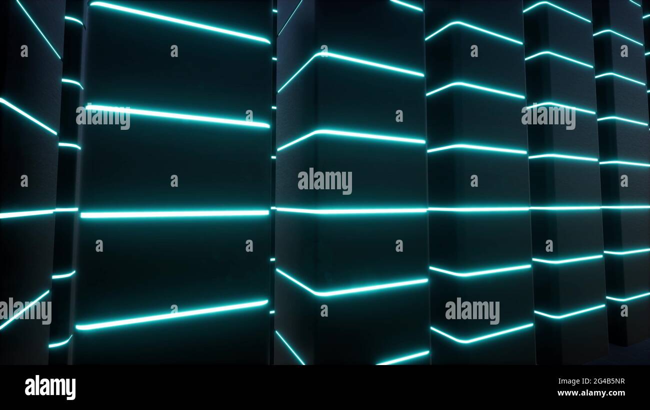 Data base green led lights blink Digital communication concept ar ...