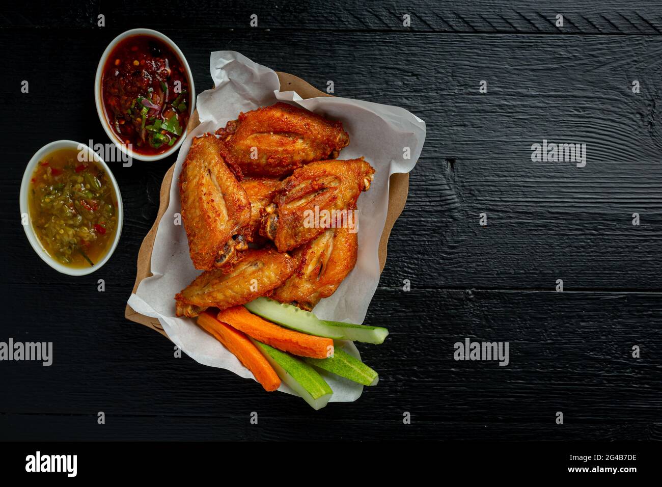 Chicken fingers top view hi-res stock photography and images - Alamy