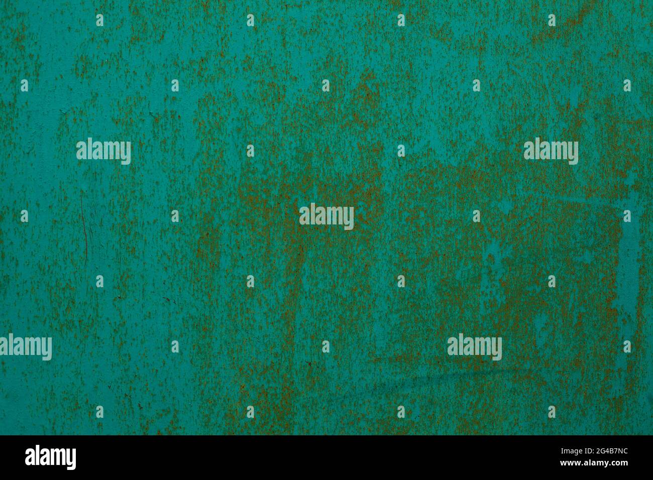 Green painted rusty iron wall background texture Stock Photo - Alamy