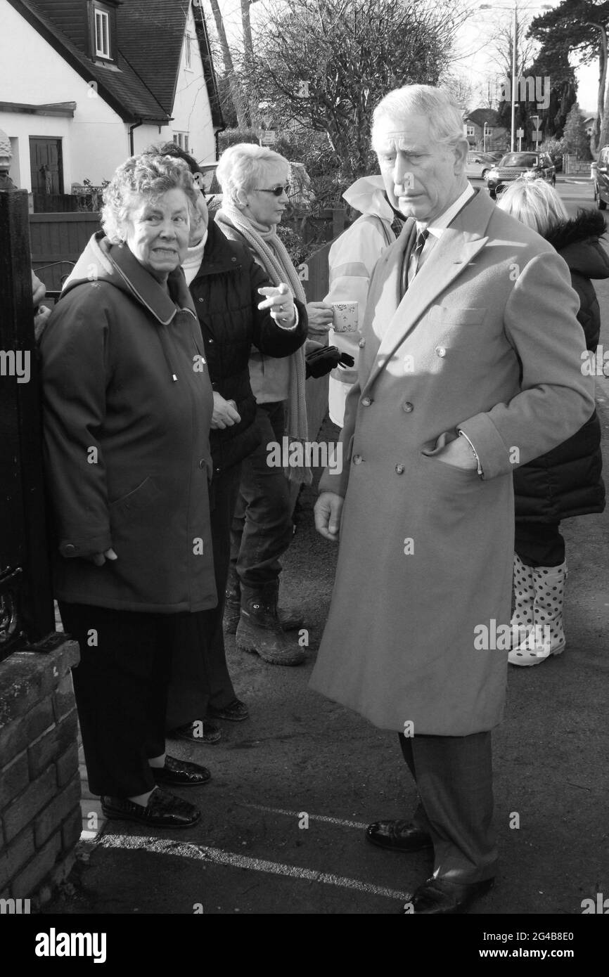 Prince charles north wales Black and White Stock Photos & Images - Alamy